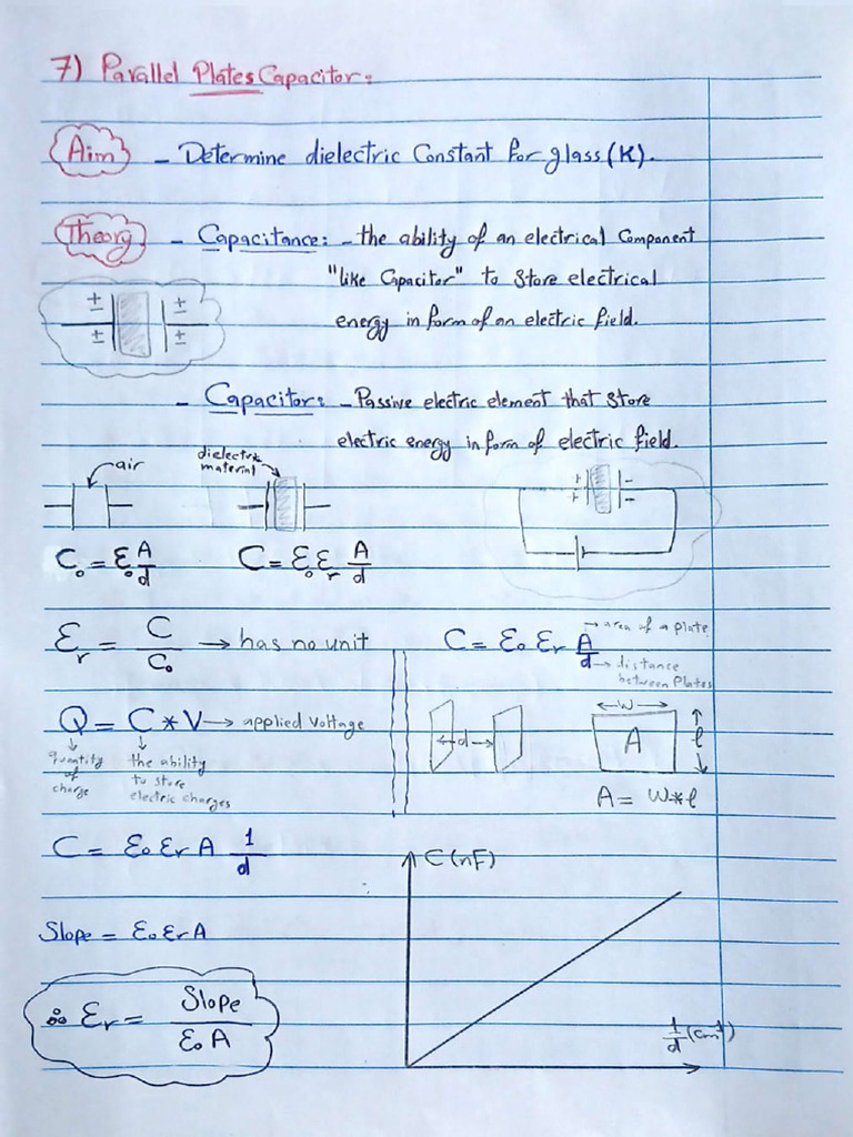 Parallel Plates Capacitor (Physics Lab) | PDF