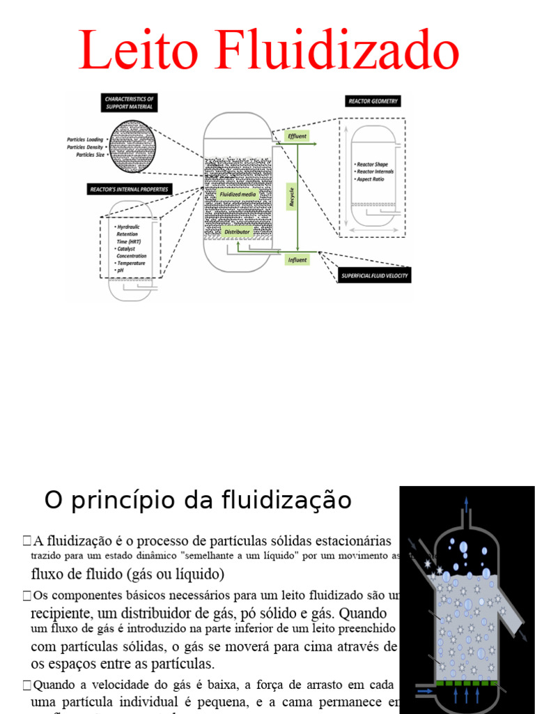 Reator de leito fluidizado | PDF | Gases | Flutuabilidade
