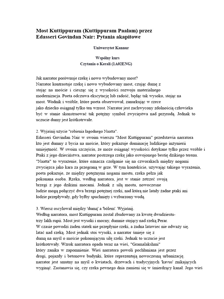 Most Kuttippuram | PDF