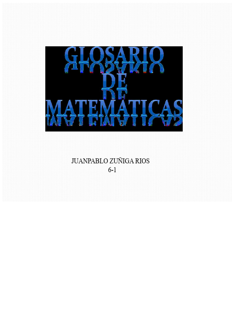 Mathematics glossary | PDF | Cartesian Coordinate System | Triangle