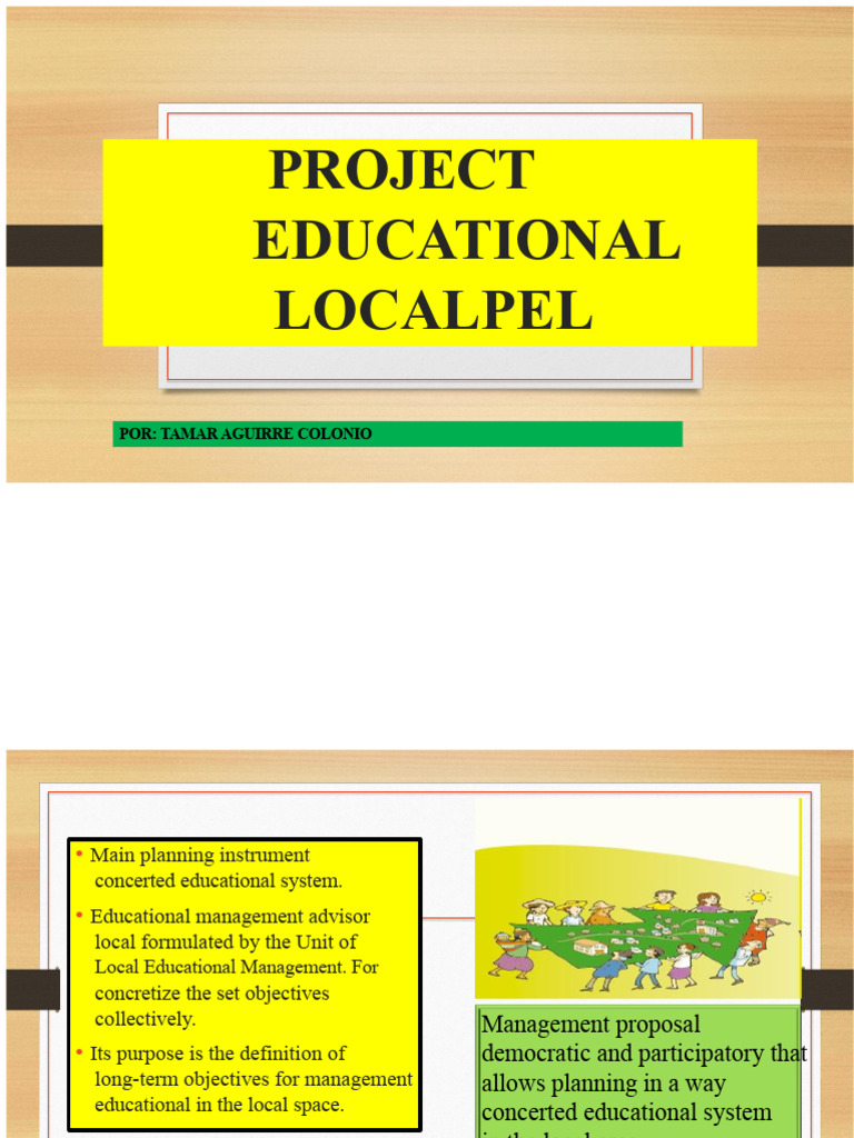 New Local Educational Project | PDF | Methodology | Policy