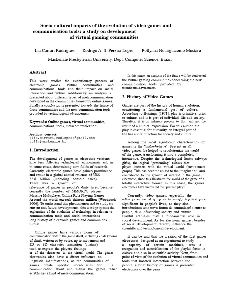 The History of Video Games | PDF | Video Game Consoles | Video Games