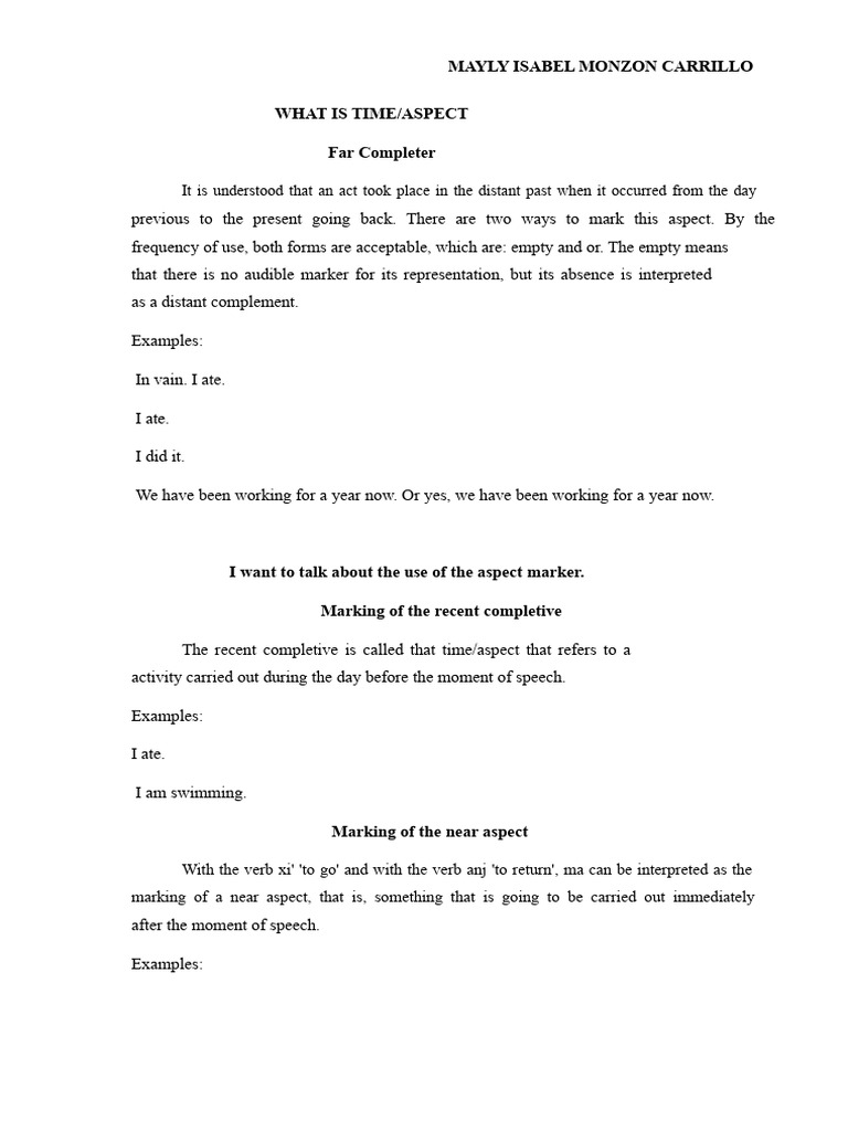 Classification of MAM Verbs | PDF | Verb | Plural
