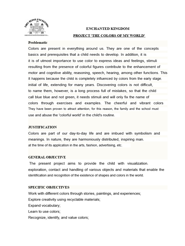 Exploring Colors in Early Childhood Education | PDF | Color | Perception