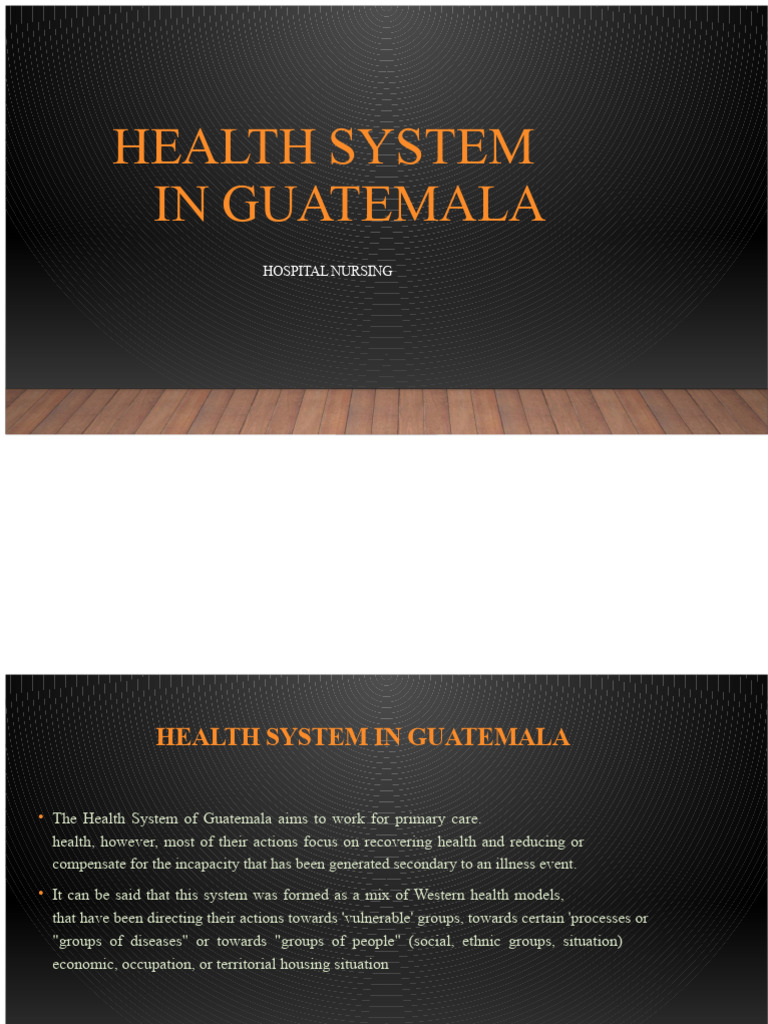 Health System in Guatemala (1) | PDF | Hospital | Guatemala