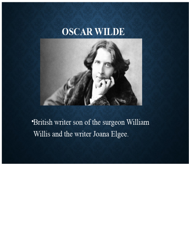 presentation oscar wilde | PDF