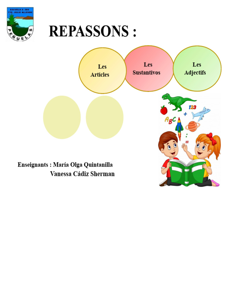 Articles, Noms et Adjectifs en Français | PDF | Unités sémantiques ...