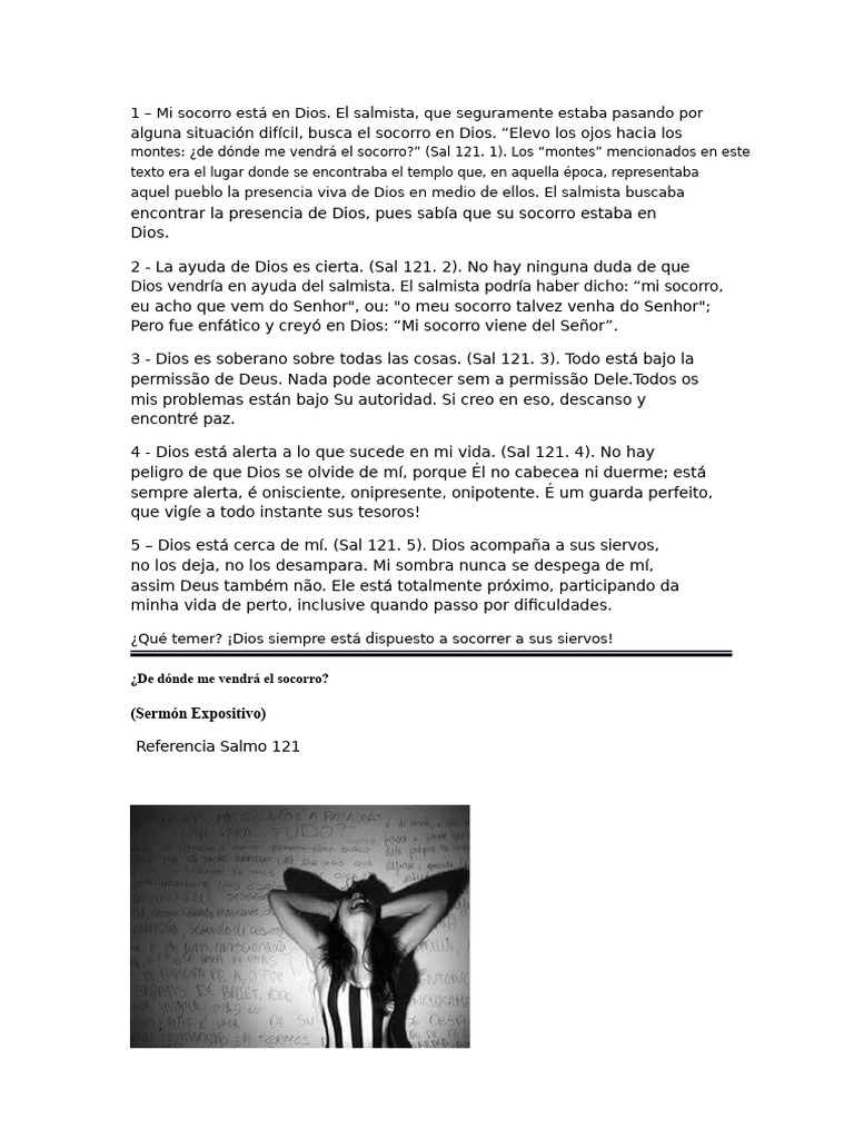Salmo 121 | PDF | Salmos | Dios