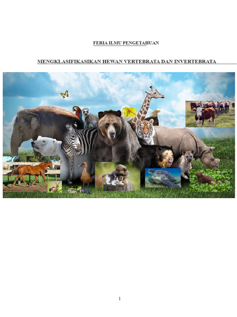 Klasifikasi Hewan: Vertebrata vs Invertebrata | PDF