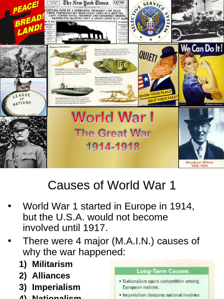 Eoc Staar Review 06 America in World War I | PDF | Austria Hungary ...