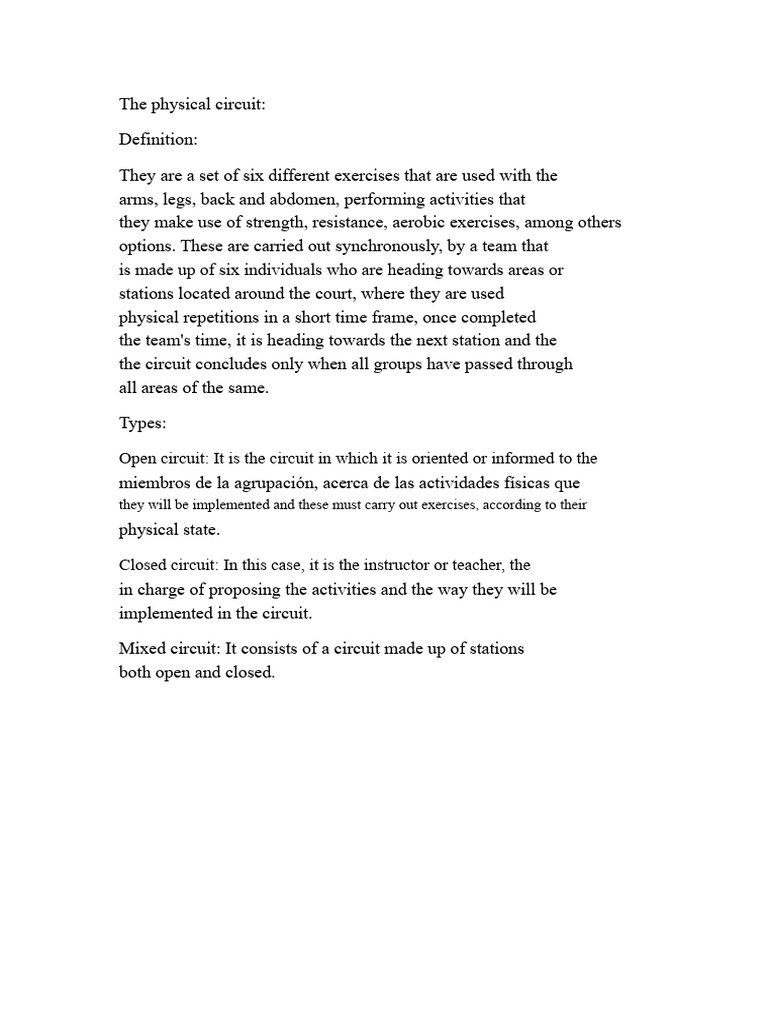 The Physical Circuit and Its Types | PDF