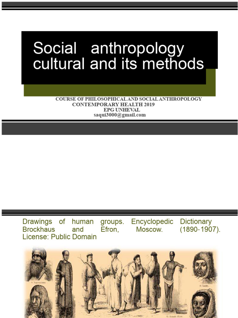 Social and Cultural Anthropology and Its Methods | PDF | Anthropology ...