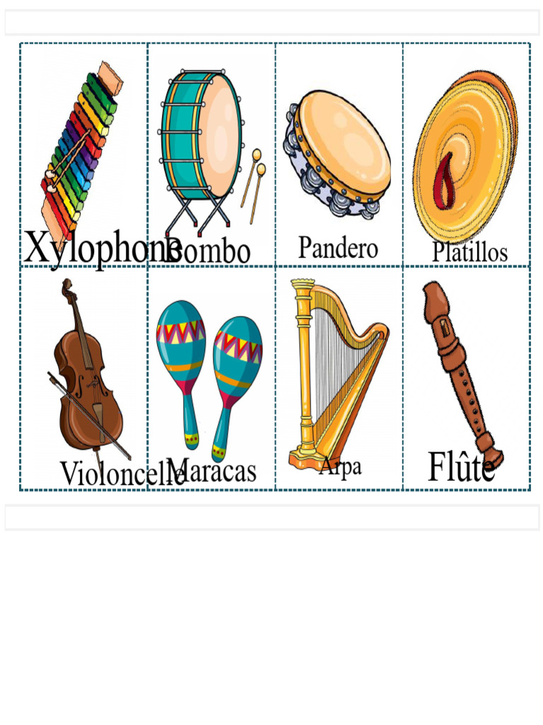 Mémorama - Instruments de Musique | PDF