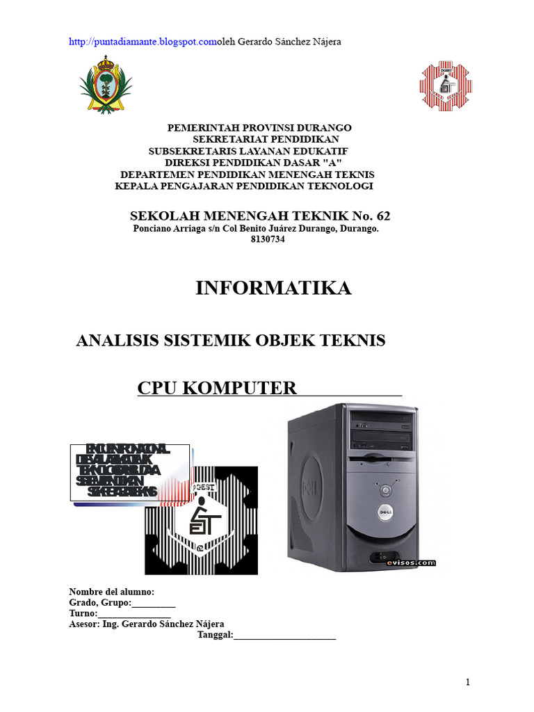 Analisis Sistemik CPU Komputer | PDF