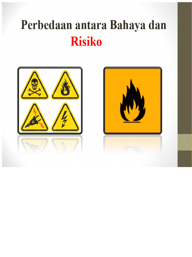 Bahaya vs Risiko: Definisi dan Contoh | PDF