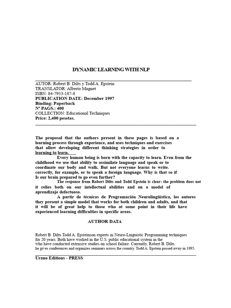 Dynamic Learning with NLP | PDF