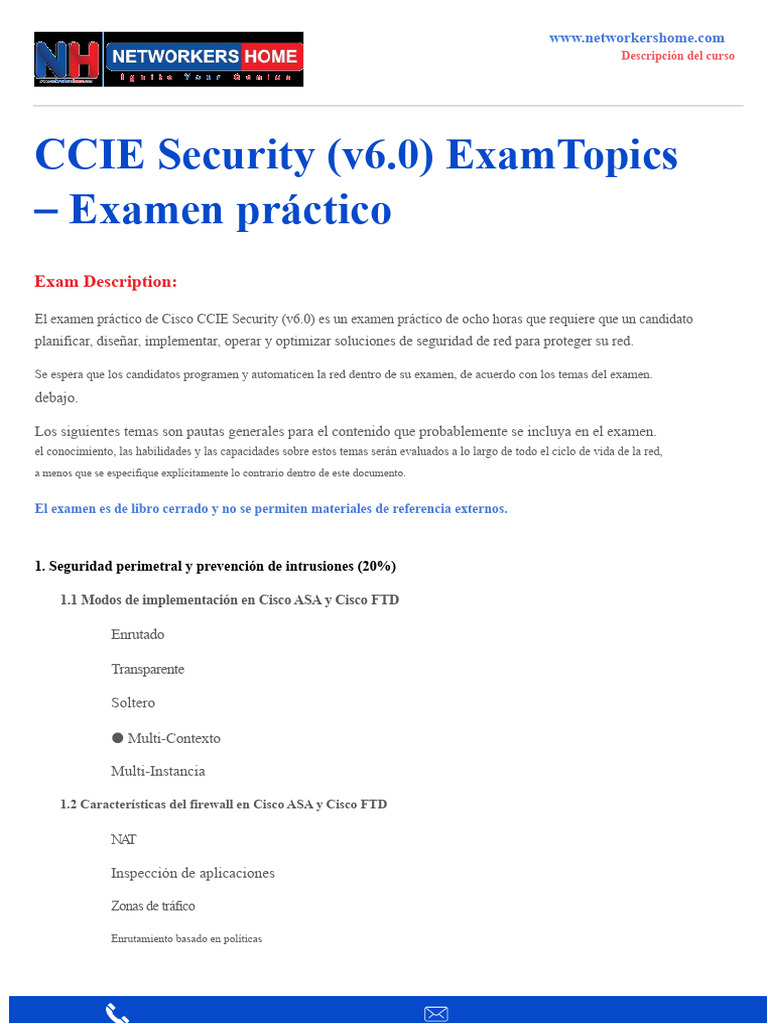 CCIE Seguridad - Syllabus PDF | PDF | Red privada virtual | Cortafuegos ...