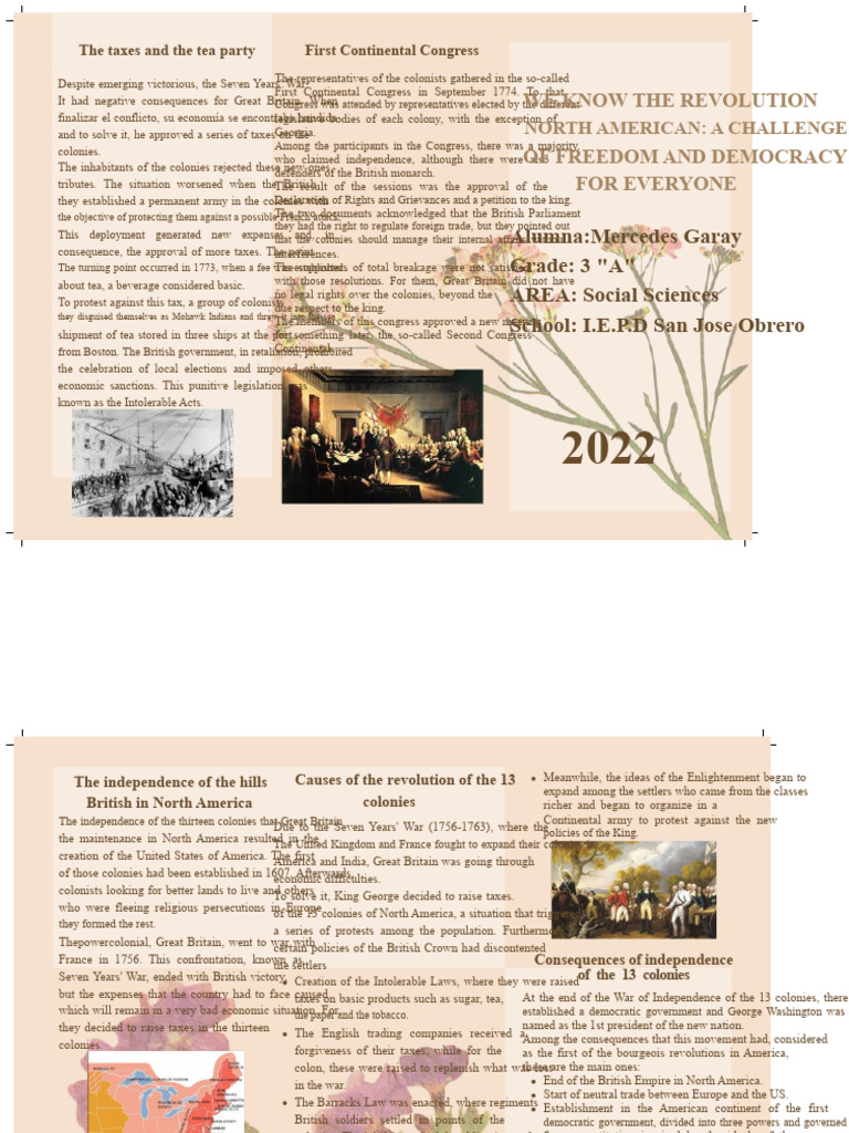"WE KNOW THE NORTH AMERICAN REVOLUTION: A CHALLENGE OF FREEDOM AND ...