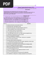 Cambridge Behaviour Scale Scoring Key | PDF | Cognitive Science | Cognition