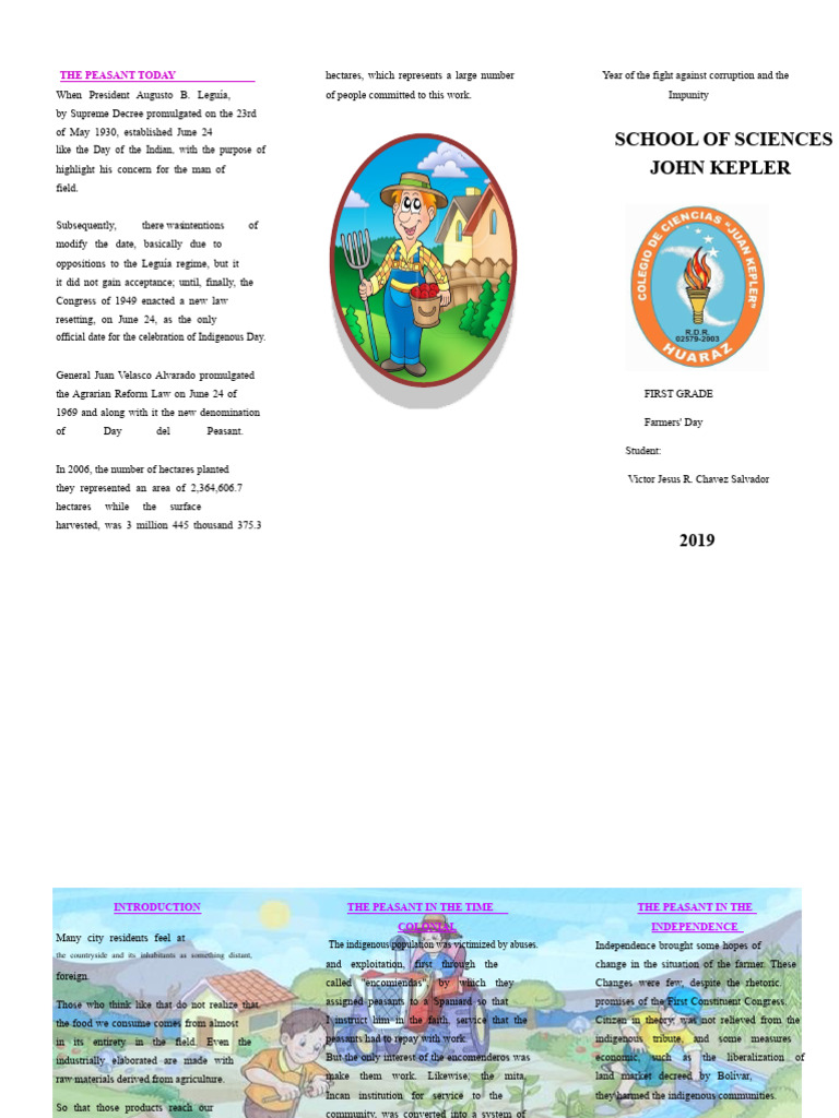 248547383-Trifold-Farmer's Day | PDF | Latin America