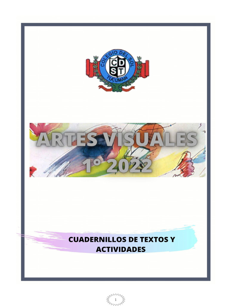 Visual Arts Workbook 1st Year 2022 | PDF | Abstract Art | Paintings