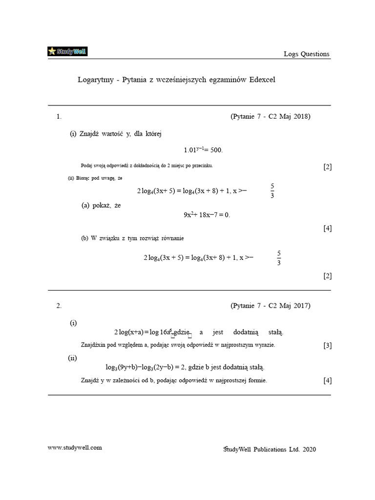 Logs Exam Questions | PDF