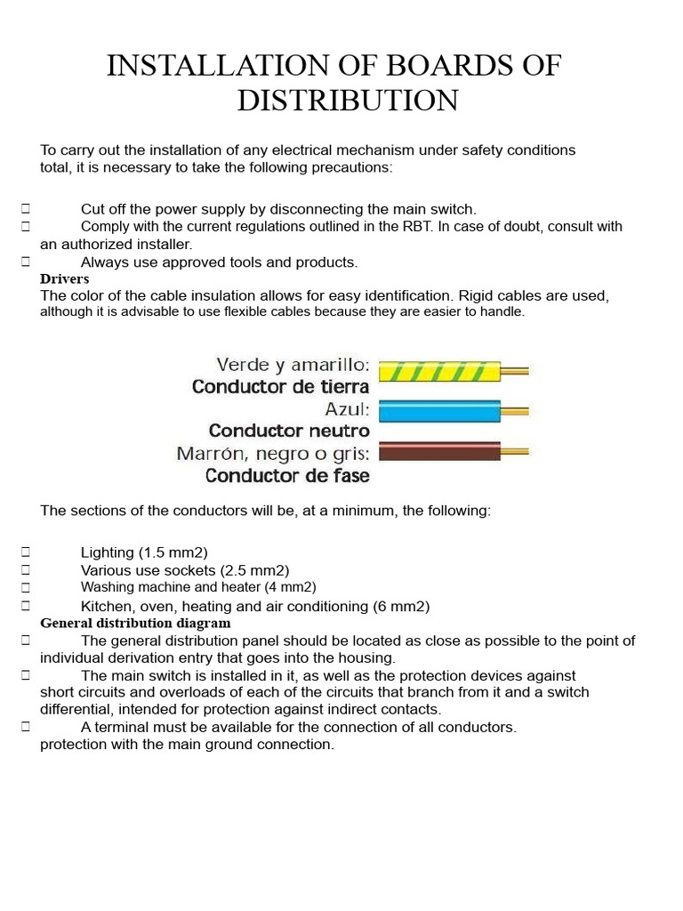Electrical Panel Installation Guide | PDF | Electrical Wiring ...