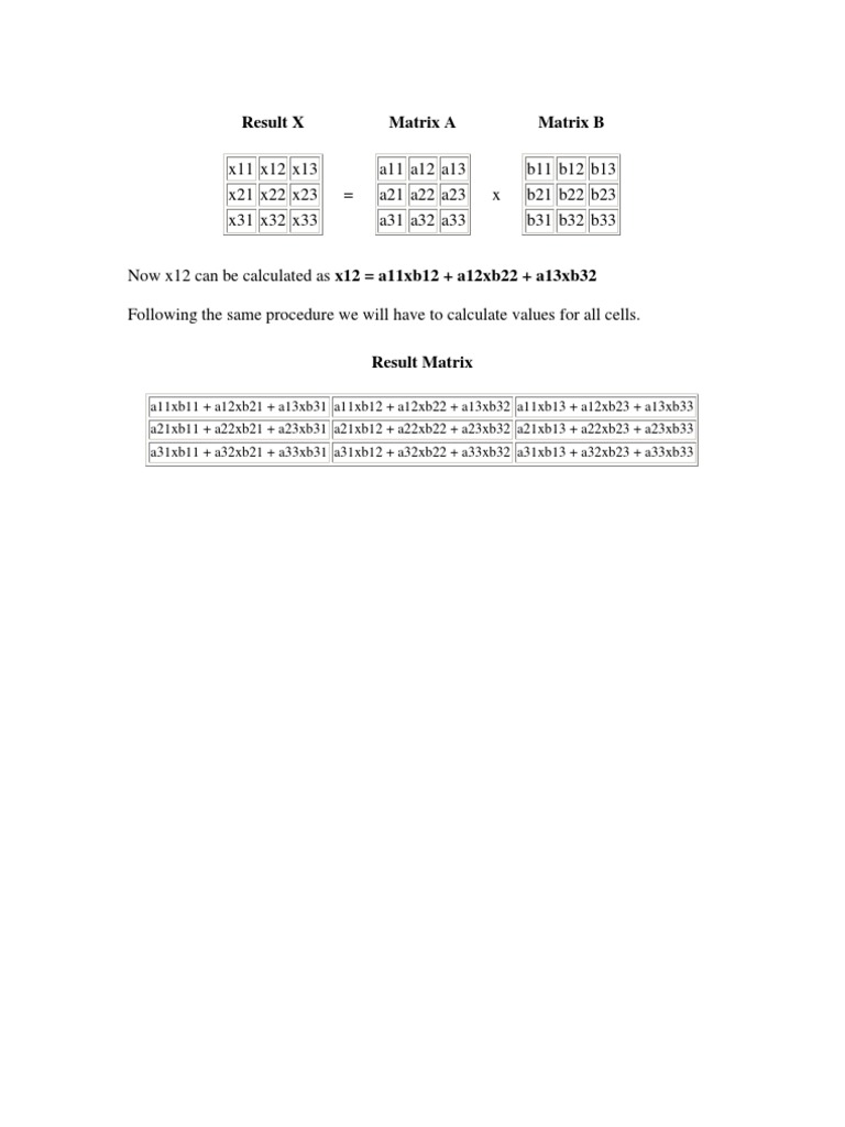Matrix Multiplication Explained | PDF | Teaching Methods & Materials