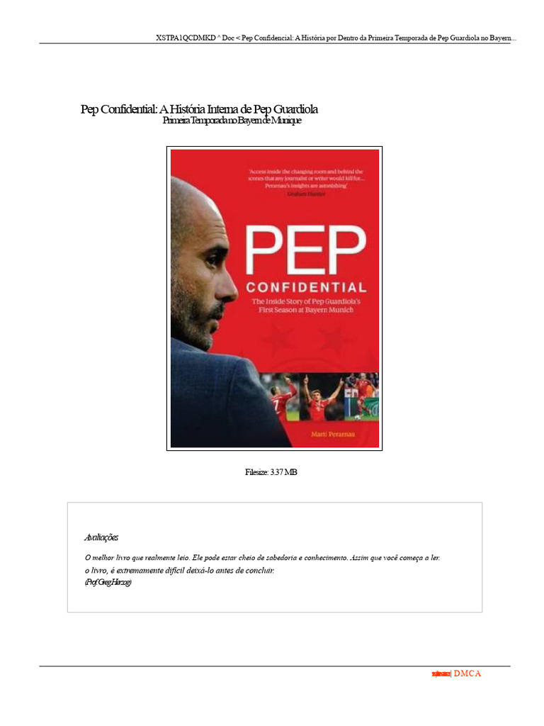Pep Guardiola: Primeira Temporada no Bayern | PDF | Futebol