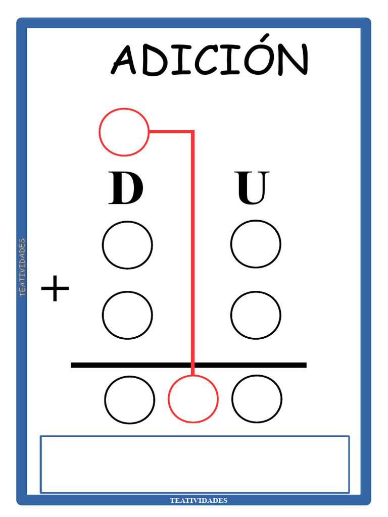 Tabla de adición con reagrupamiento TEActividades | PDF
