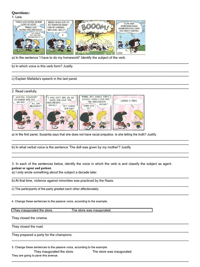 Agent and Patient Subject | PDF | Subject (Grammar) | Verb