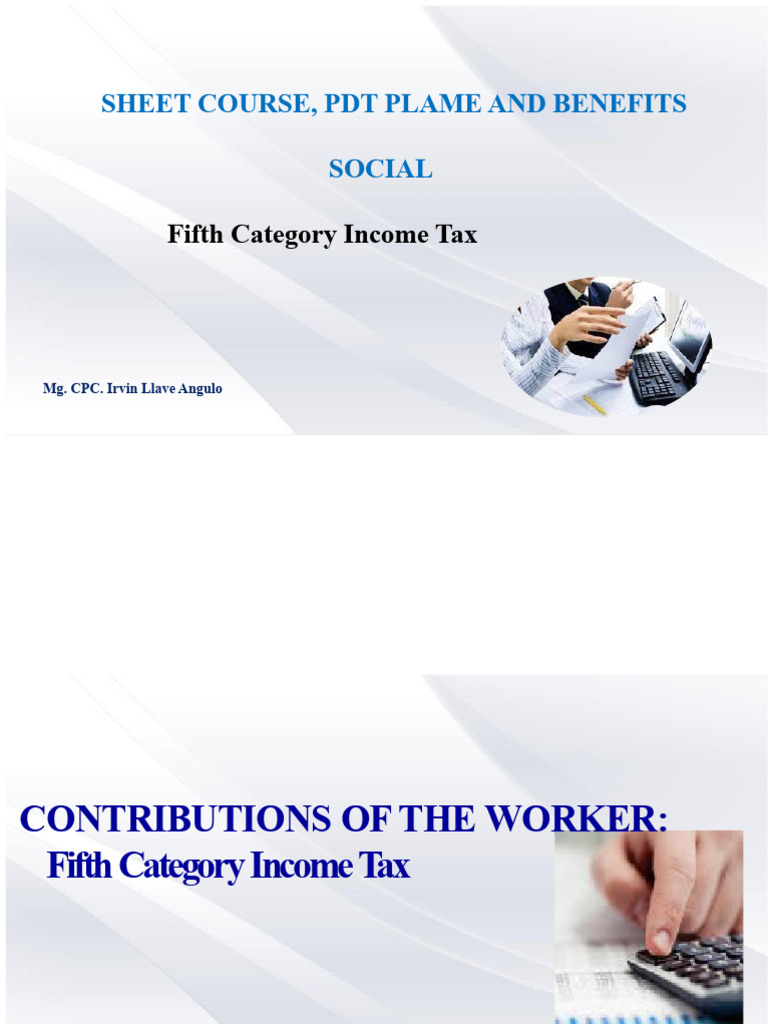 Fifth Category Income | PDF | Tax Refund | Income Tax