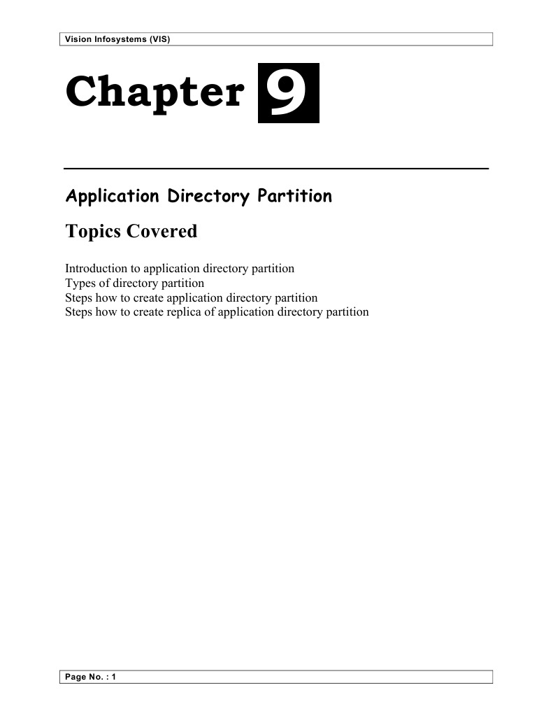 09 - Application Partition | PDF | Active Directory | Computer Architecture