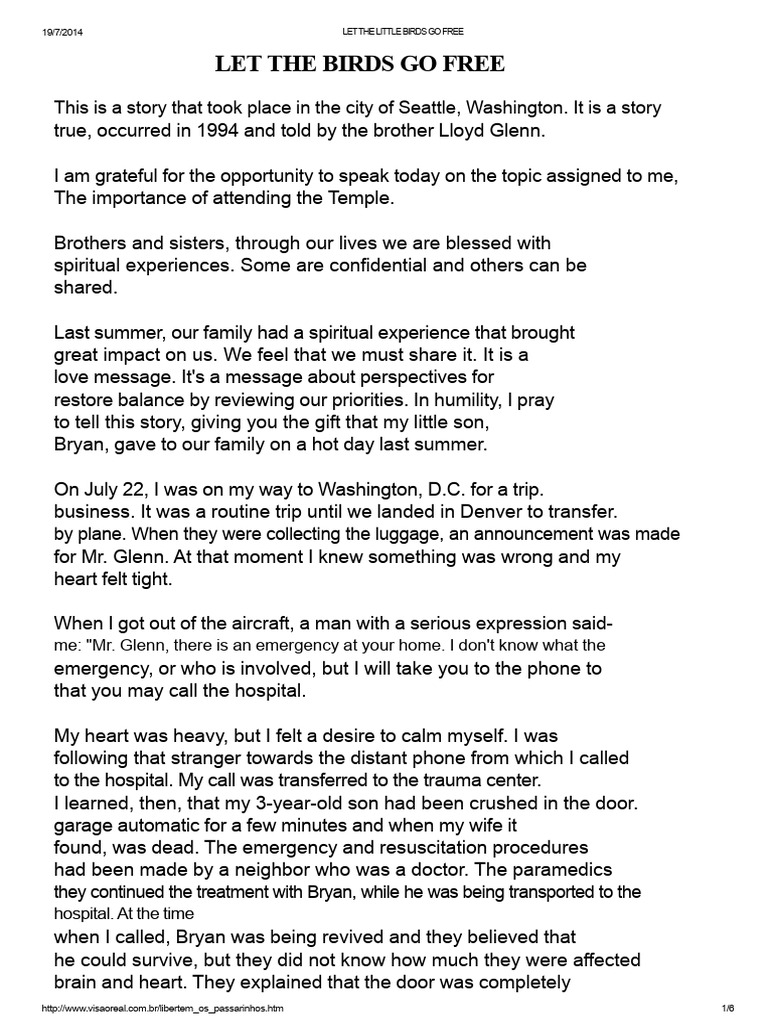 FREE THE LITTLE BIRDS.pdf | PDF