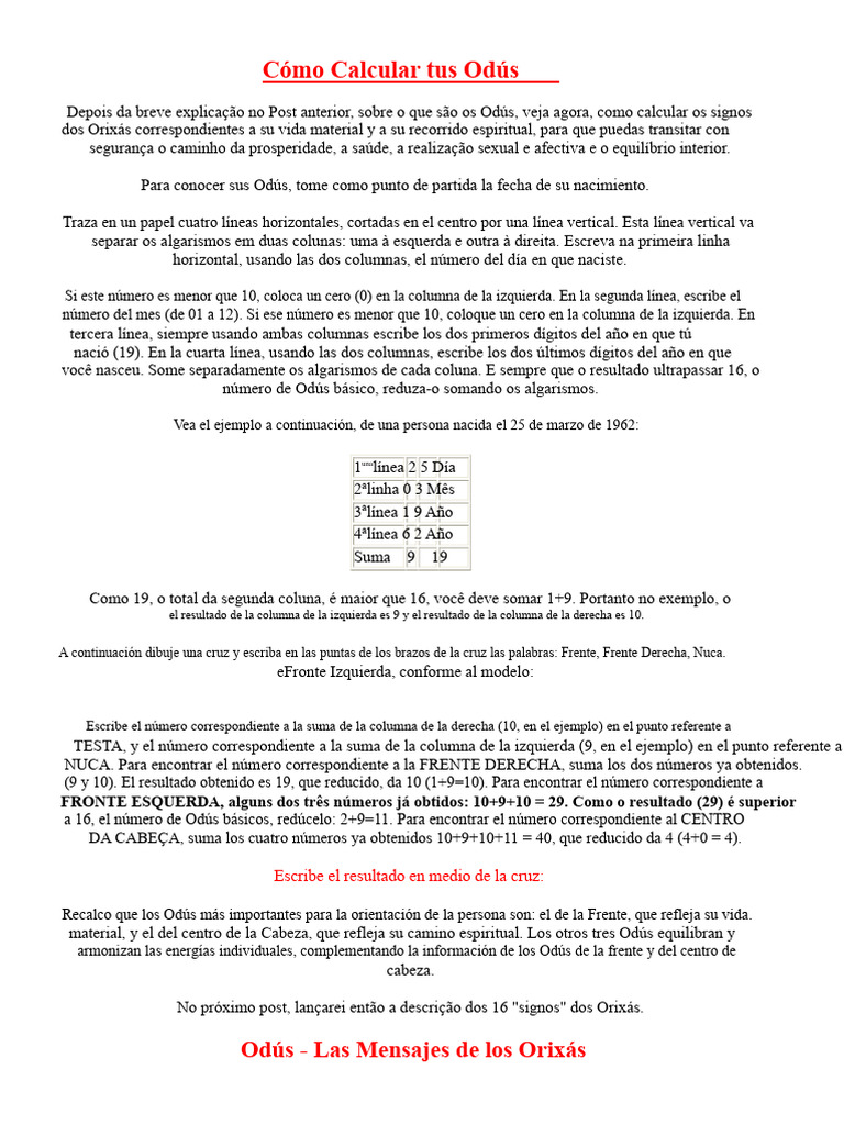 Odus | PDF | Amor