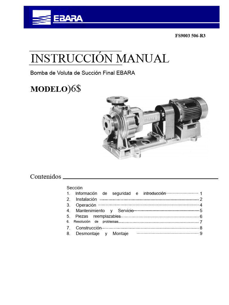 I.Manual para FSA | PDF | Bomba