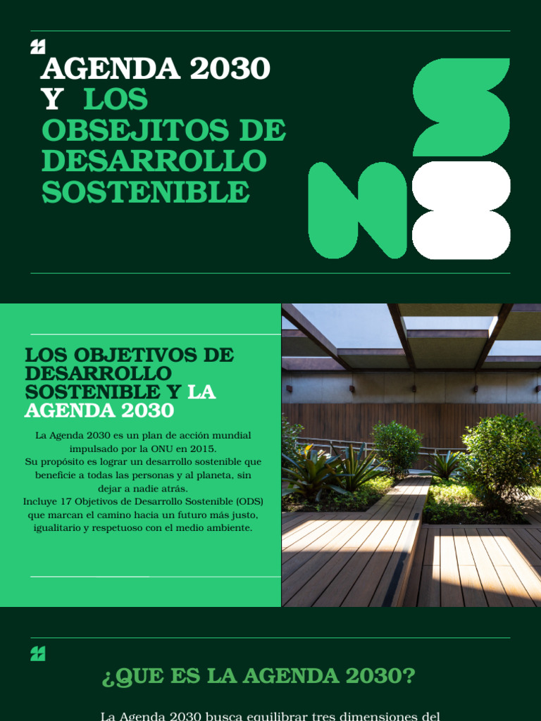 Agenda 2030 y Objetivos Sostenibles | PDF