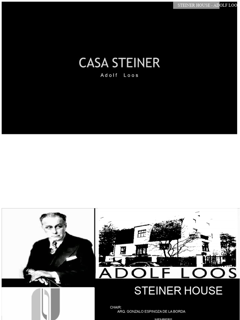 Steiner House by Adolf Loos Overview | PDF | Architectural Design ...