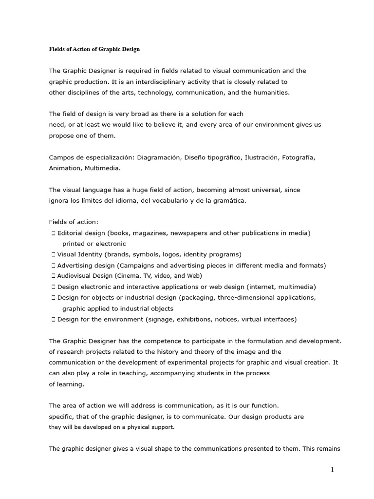 Key Areas of Graphic Design | PDF | Graphic Design | Design