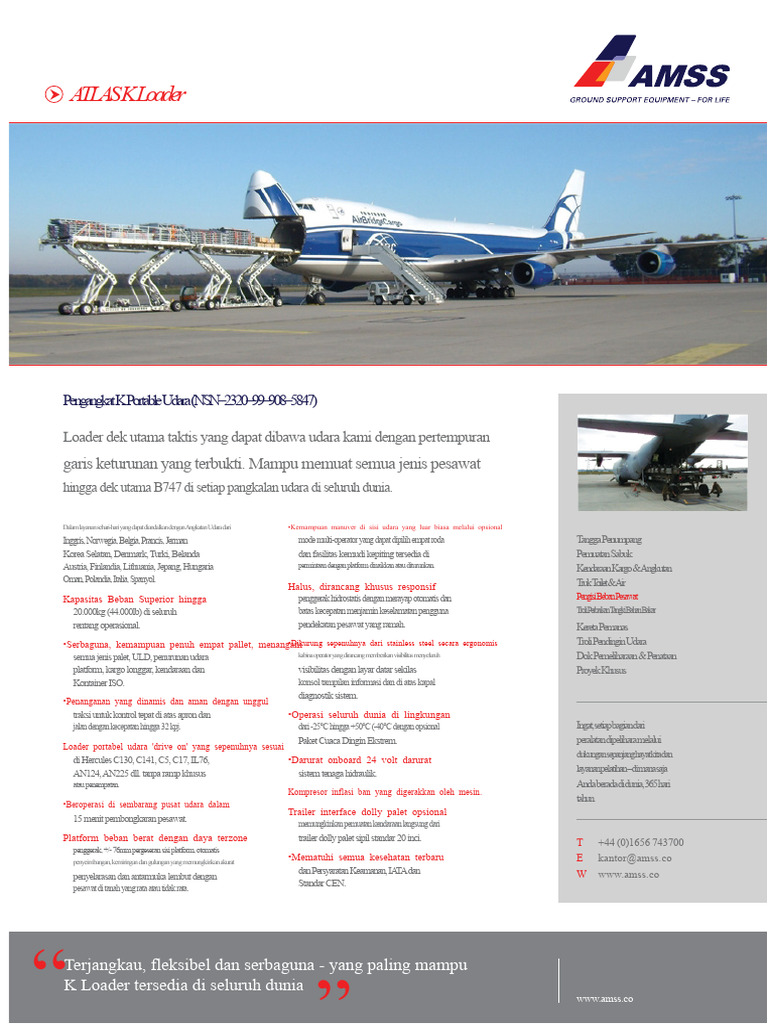 ATLAS K Loader: Pengangkat K Portable Udara | PDF
