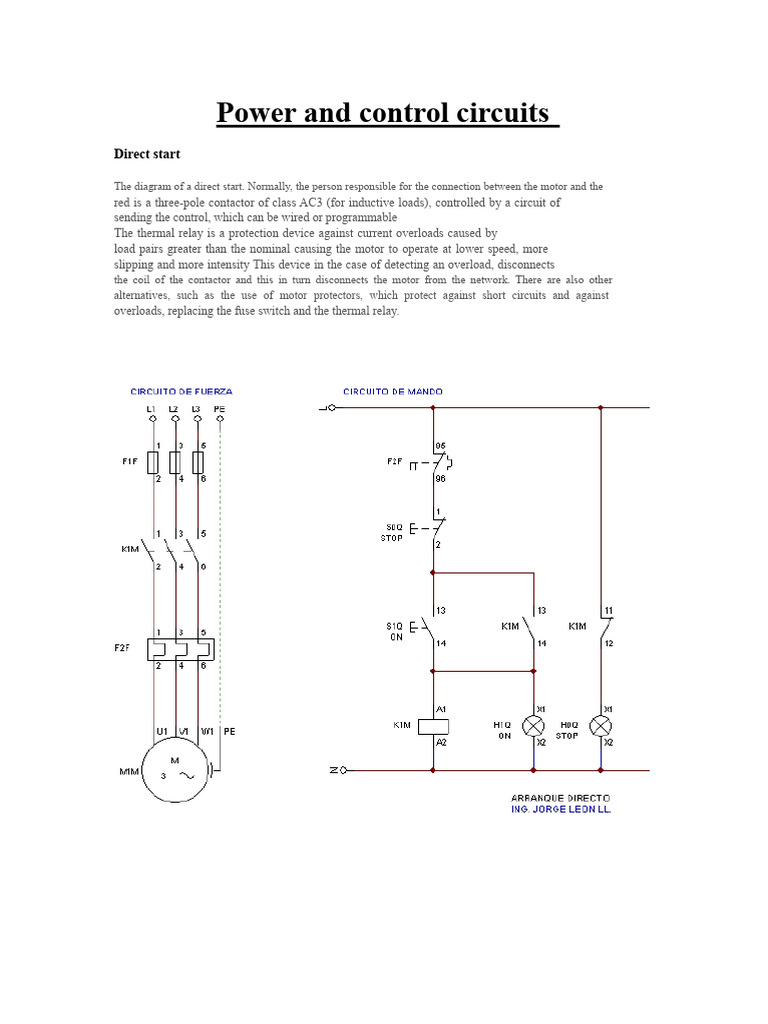 Power and Control Circuits Overview | PDF | Relay | Power Engineering
