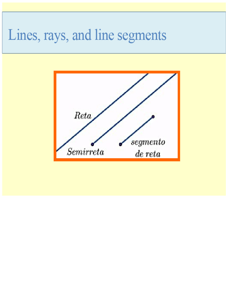 Lines, rays, and line segments | PDF