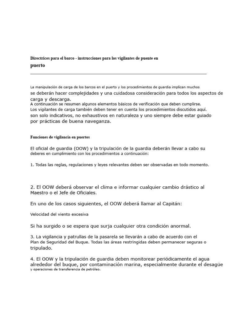 Guía de Mantenimiento para Buques | PDF | Puerto | Buques