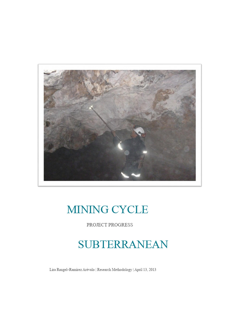 Understanding the Underground Mining Cycle | PDF | Mining | Knowledge