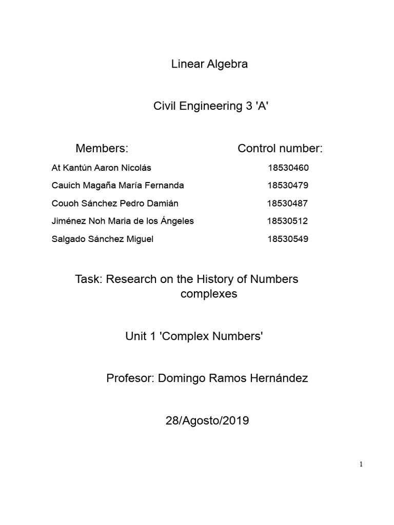 History of Complex Numbers | PDF | Numbers | Square Root