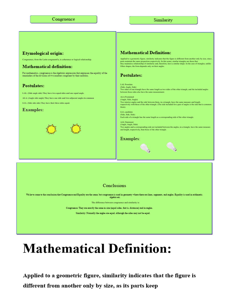 Congruence and Similarity | PDF | Triangle | Angle
