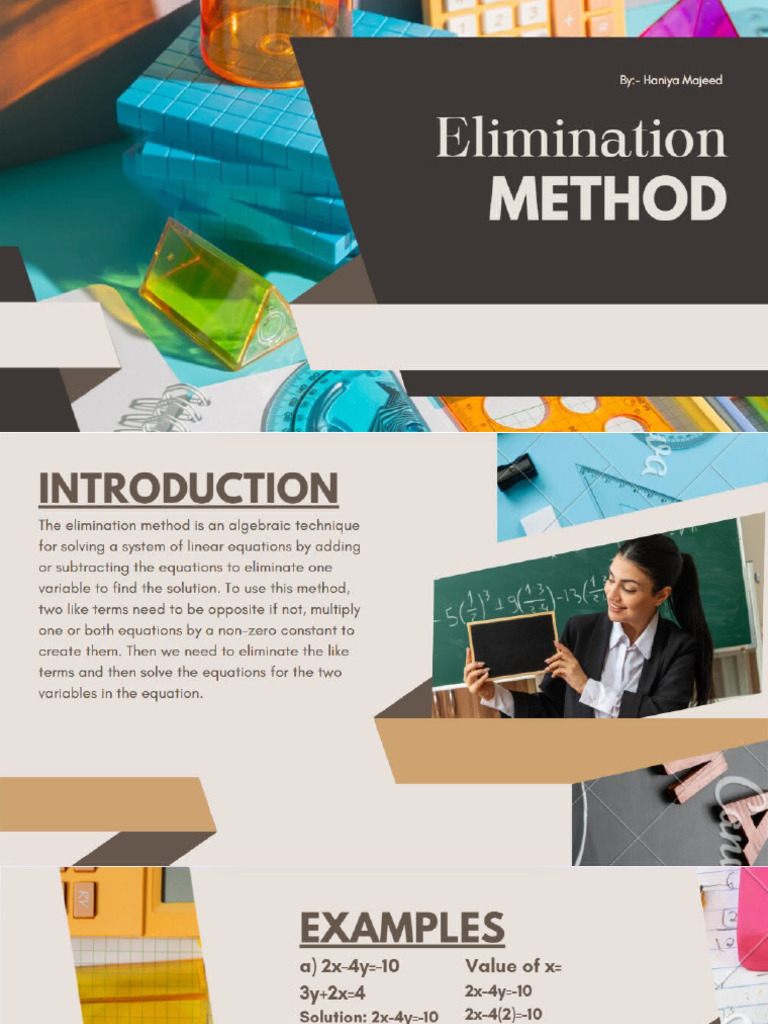 Elimination Method | PDF