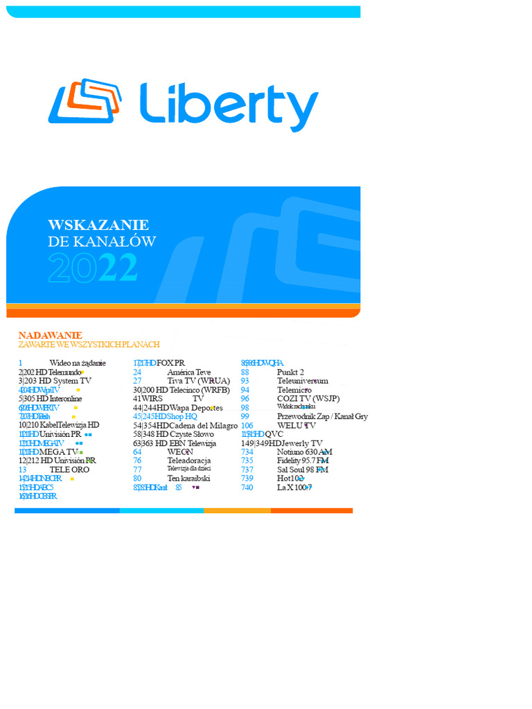 Program Telewizyjny Liberty Channel | PDF
