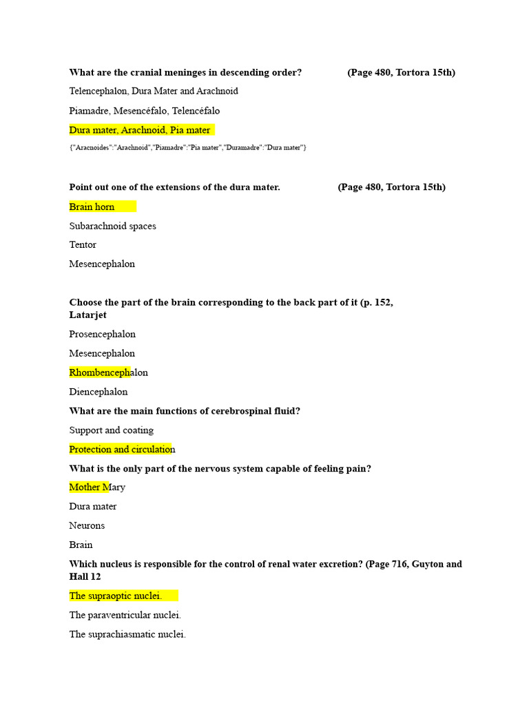 Total Physiology Questions | PDF | Autonomic Nervous System | Nervous ...