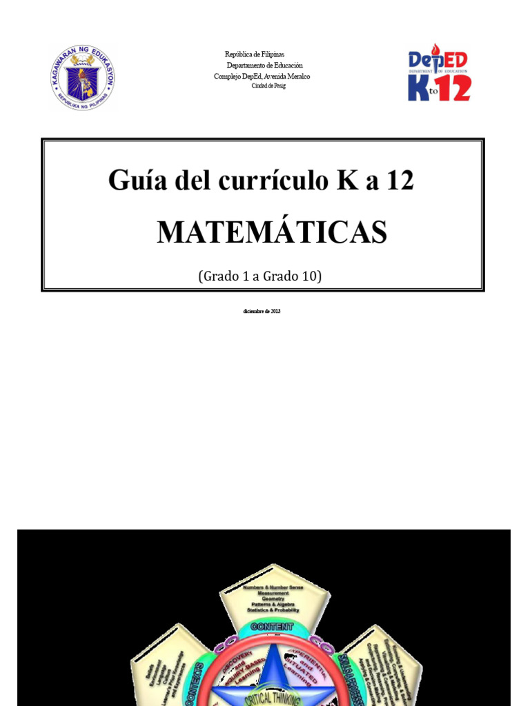 Guía Del Currículo de Matemáticas Grados 1-10 | PDF | Plan de estudios ...